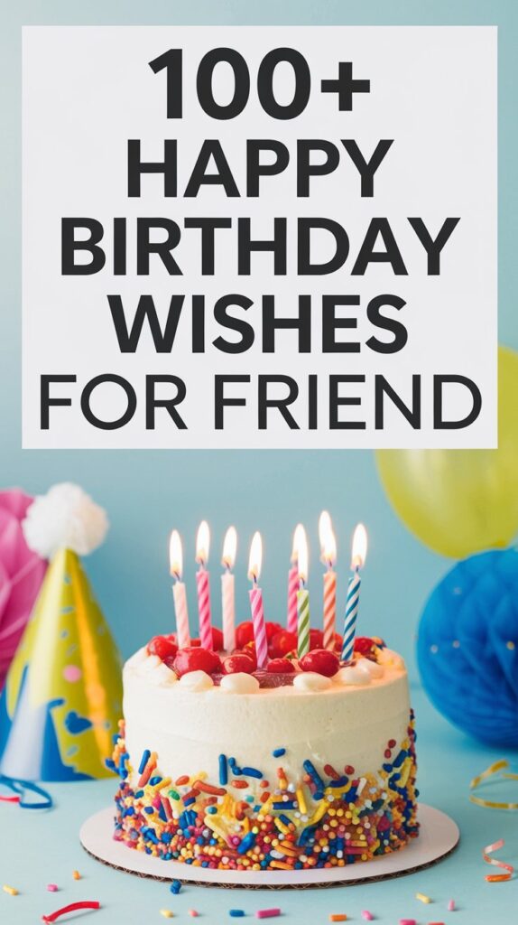 100+ Happy Birthday Wishes for Friend