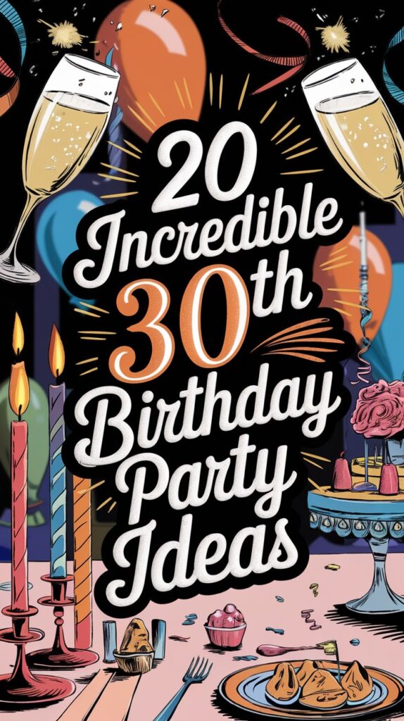 20 Incredible 30th Birthday Party Ideas: Flirty, Thriving, and Thrilling
