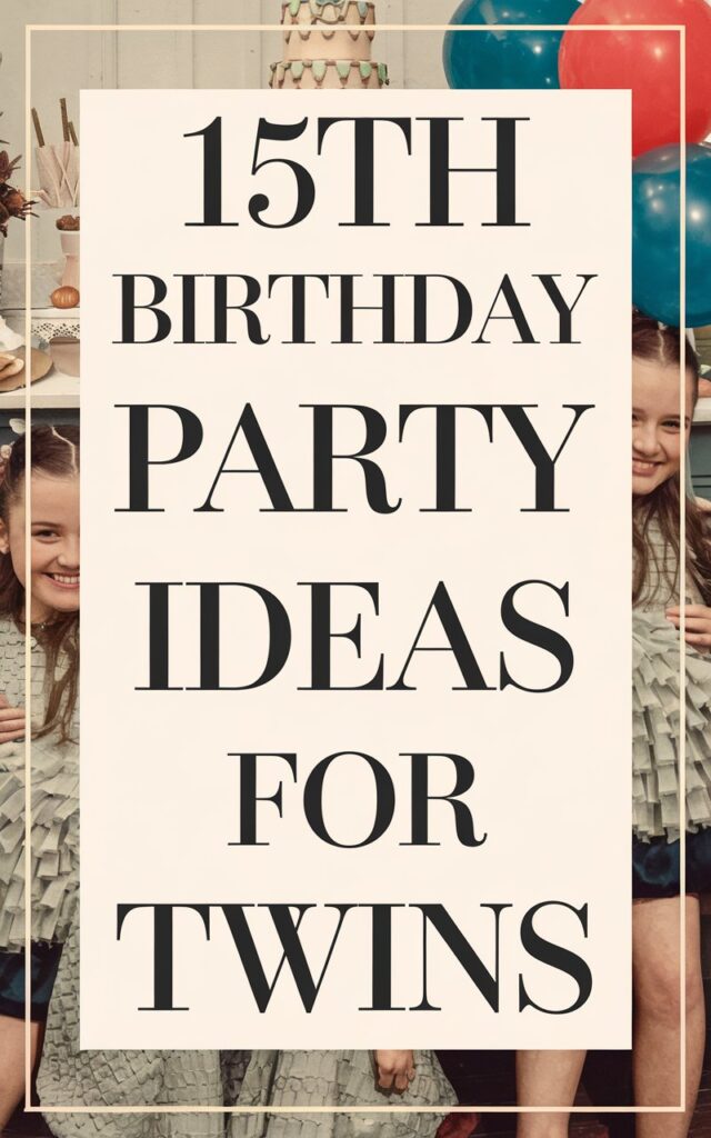 14 Epic 15th Birthday Party Ideas for Twins: Twice the Fun, Twice the ...
