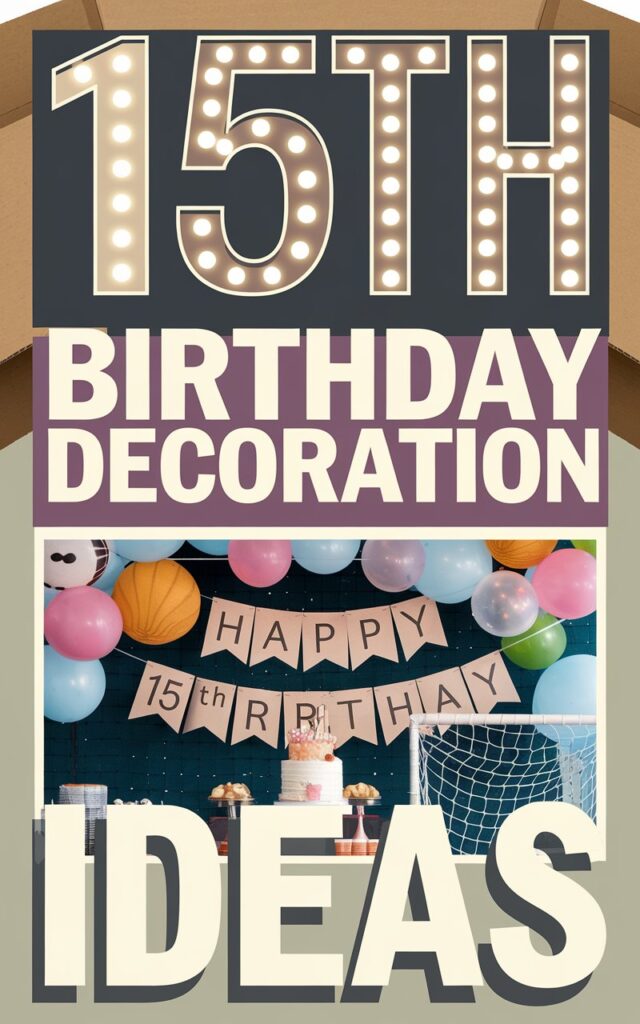 18 Eye-Catching Decoration Ideas for a Memorable 15th Birthday Bash
