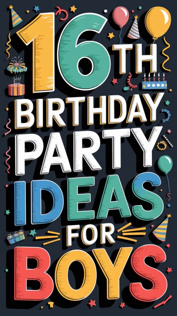 16 Fun-Filled 16th Birthday Party Ideas for Boys: Cool, Bold ...