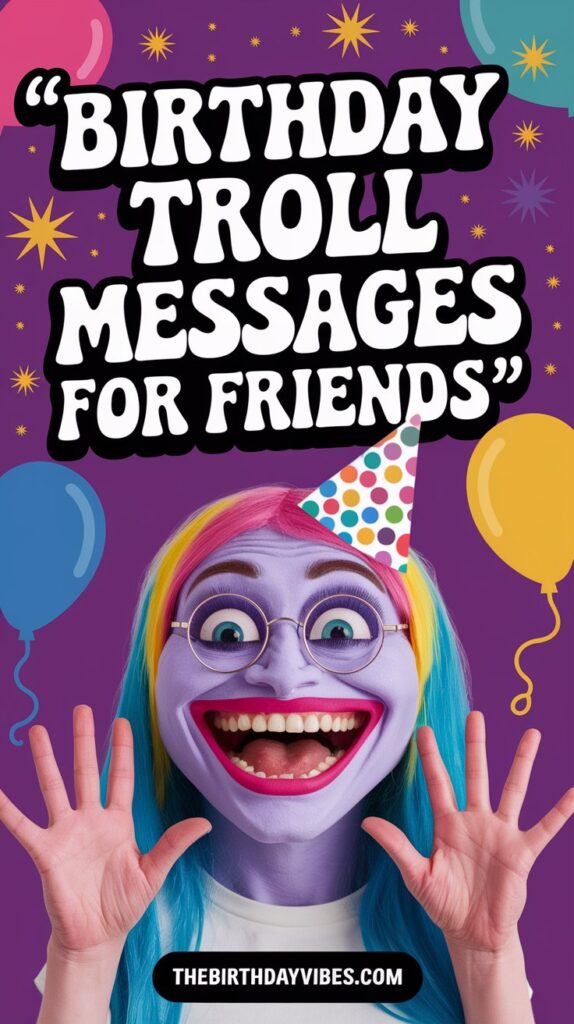 35+ Birthday Troll Messages for Friends: Hilarious & Heartfelt Wishes
