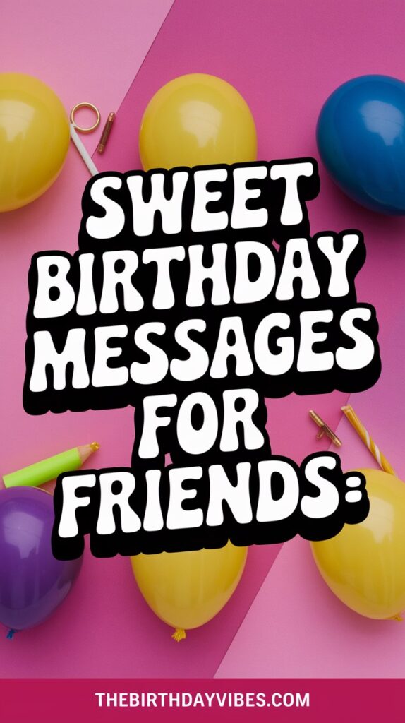 33+ Sweet Birthday Messages for Friends – Heartfelt Wishes to Make Them ...