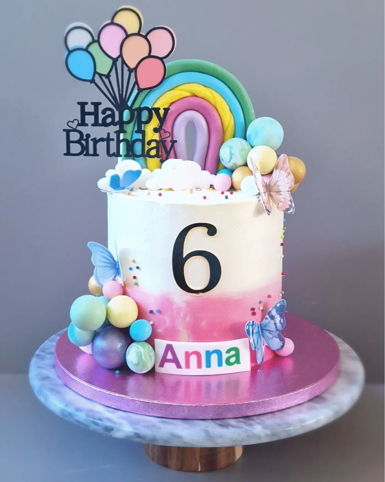 12 Adorable 6th Birthday Cake Ideas for Girl