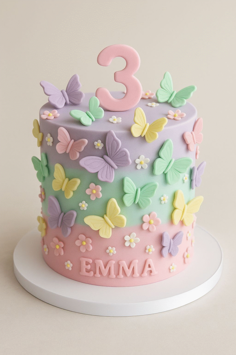 11 Lovely 3rd Birthday Cake Ideas for Baby Girl
