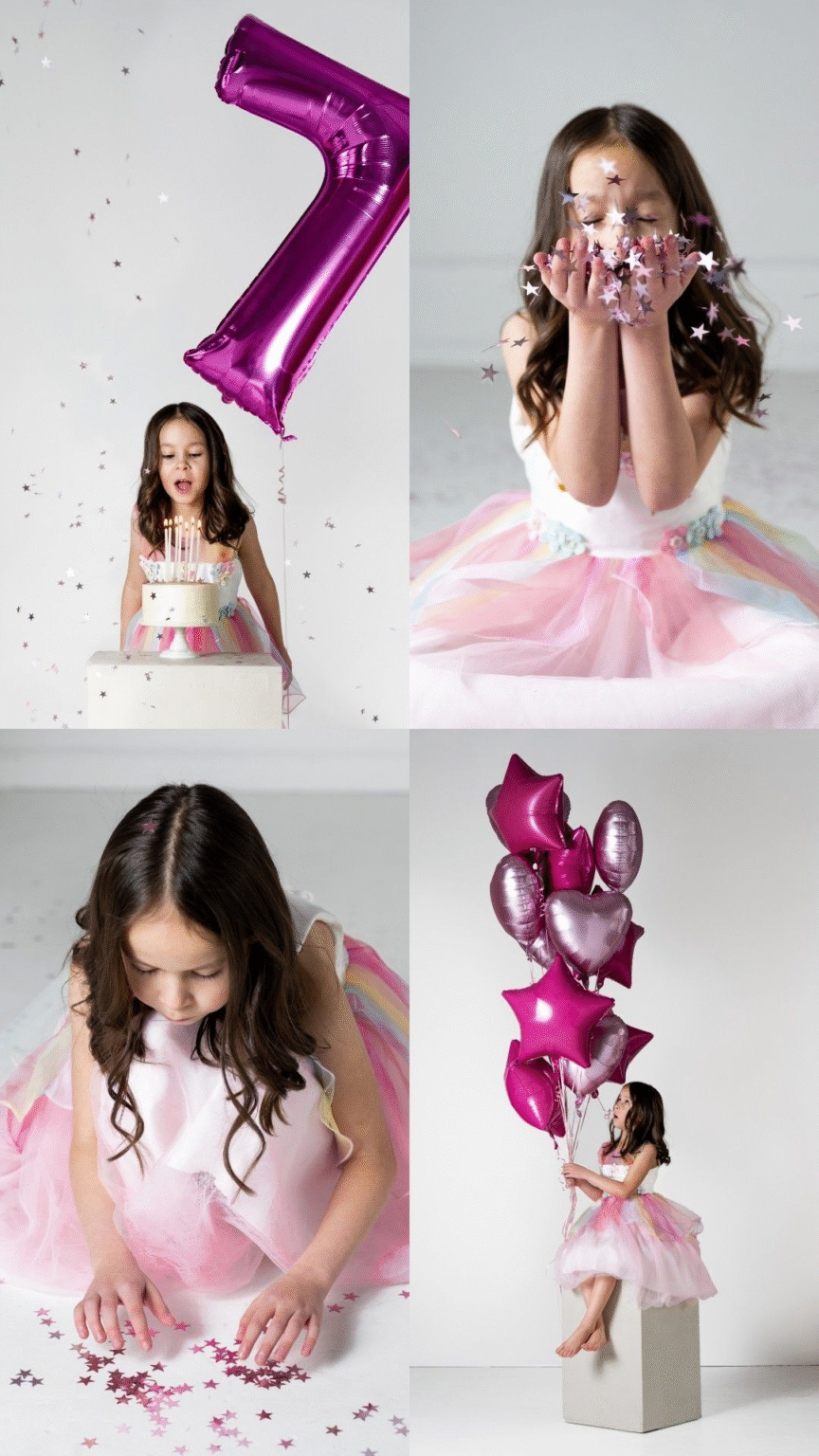 12 Elegant 7th Birthday Photoshoot Ideas for Girl